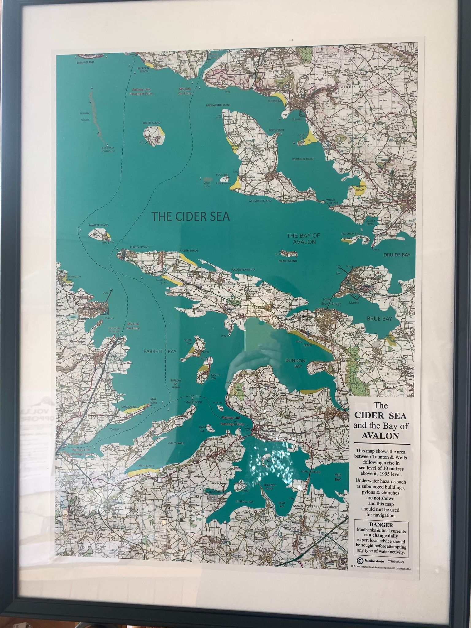 The Cider Sea Map - Glastonbury Information Centre